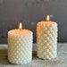 Bubble Cylinder Candle: Natural Soy Wax Pillar Candle - Etsy