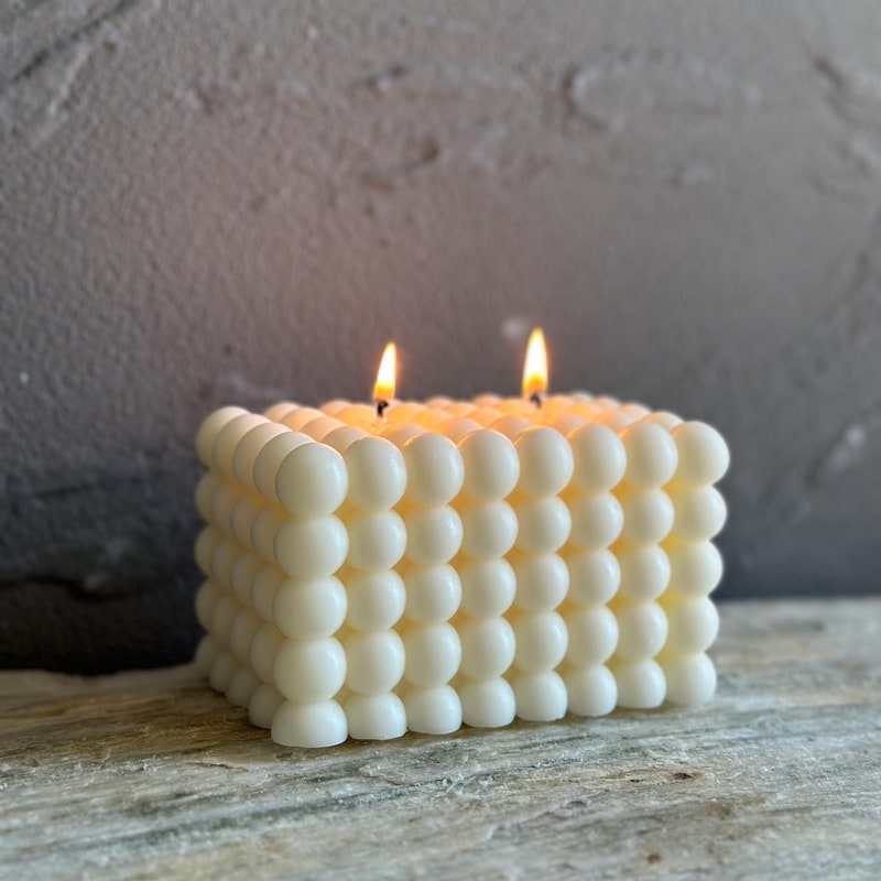 Bubble Cube Candle - Etsy