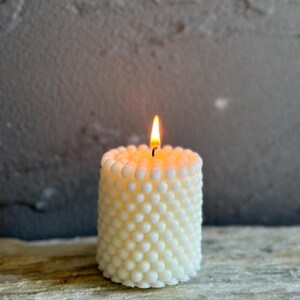Bubble Cylinder Candle: Natural Soy Wax Pillar Candle - Etsy