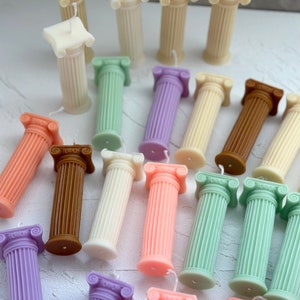 Mini Roman Candle, Roman Column Candle, Roman Candle, Aesthetic Candle ...