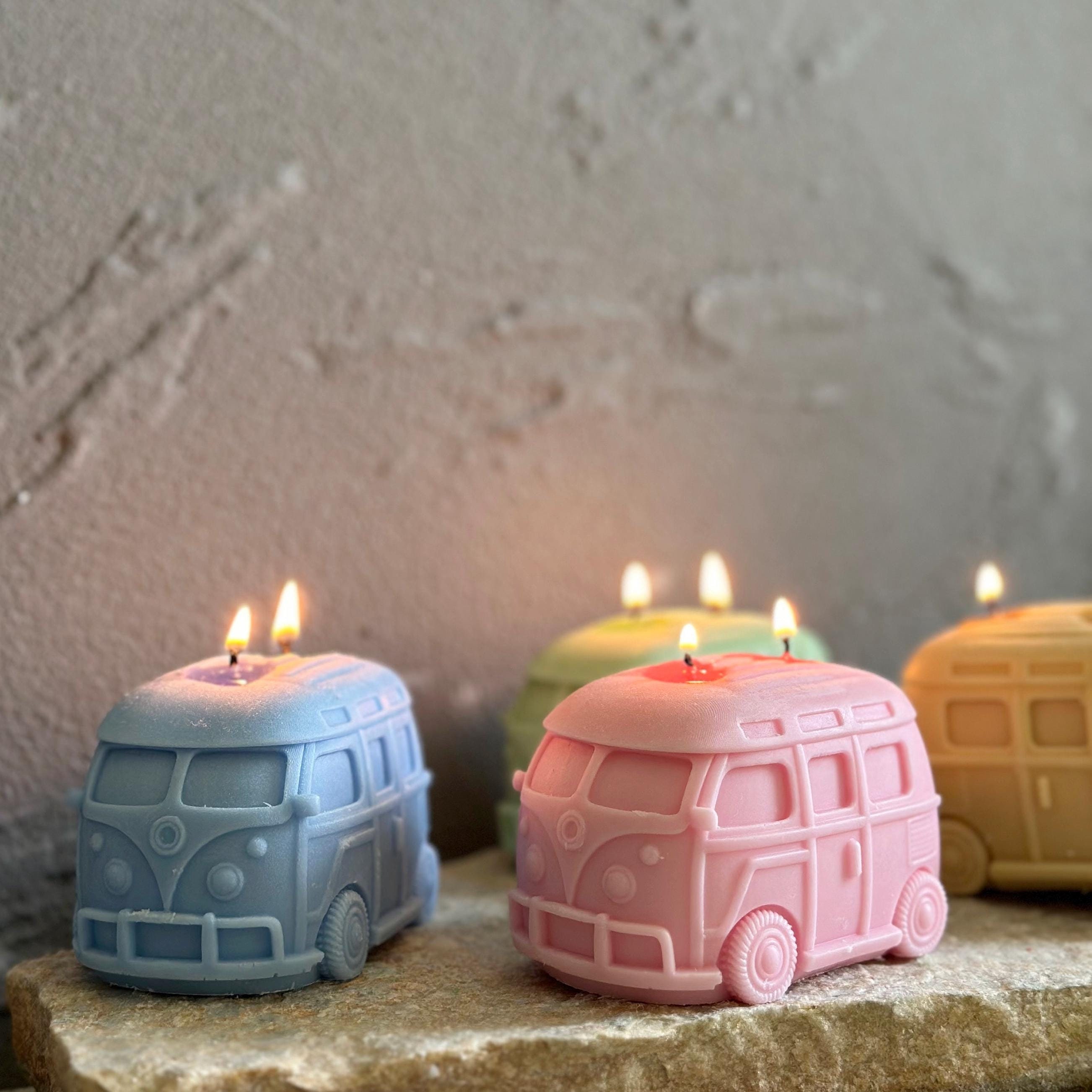 Hippie Bus Candle: Handmade Soy Wax, Scented Home Decor - Etsy