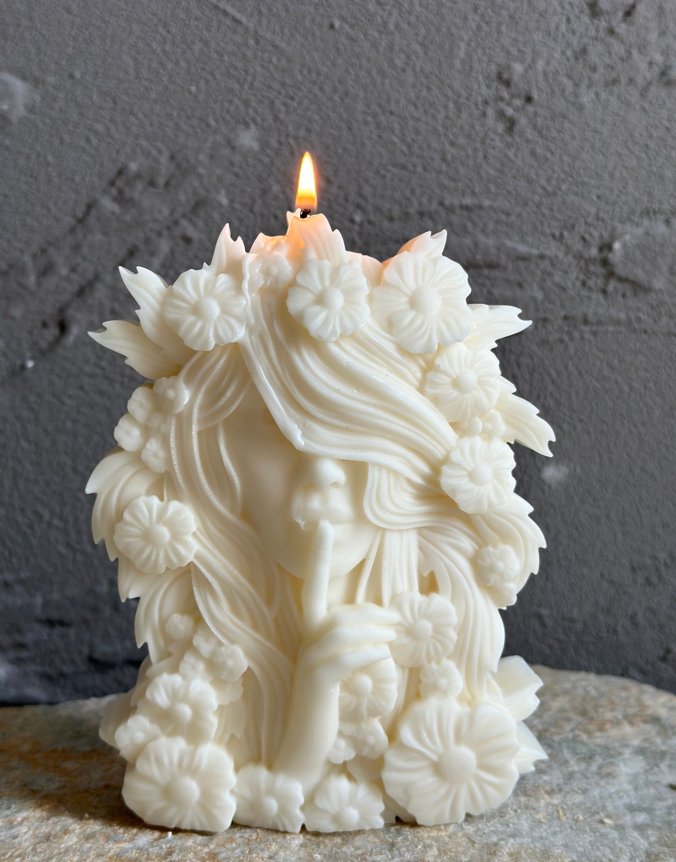 Flower Goddess Soy Candle: Sculptural Venus Candle, Home Decor - Etsy