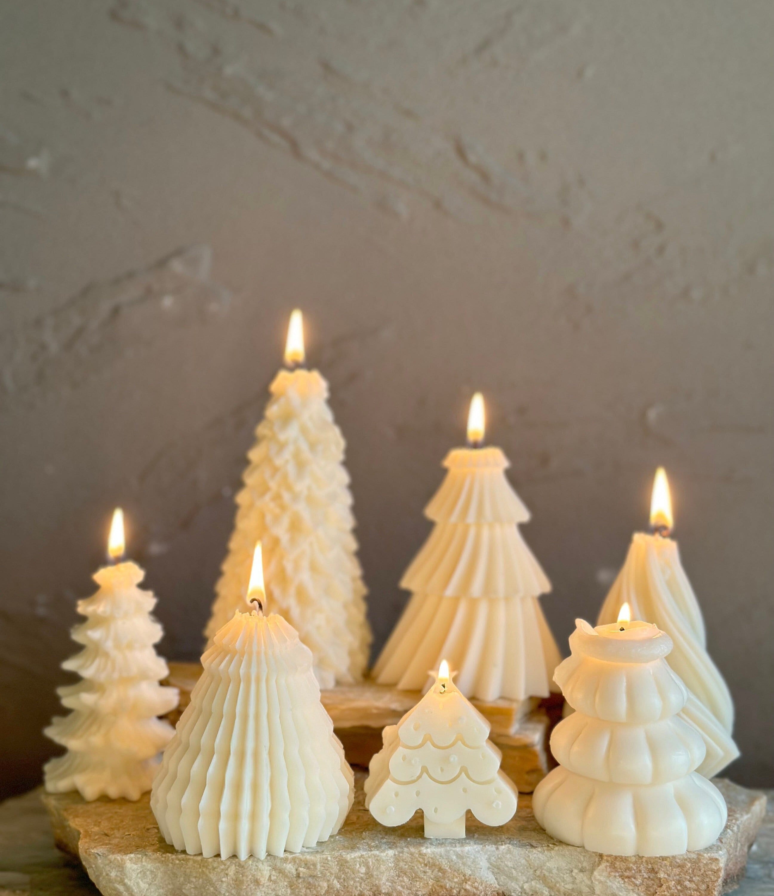 Fraser Fir Scented Christmas Tree Candles: Hand-poured Soy Wax - Etsy