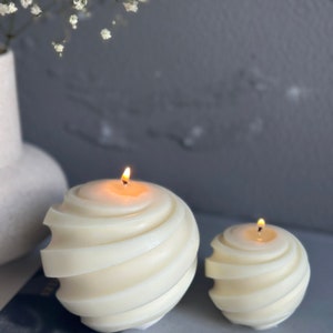 Sphere Ball Candle, Sphere Candle, Swirl Candle, Twisted Candle ...