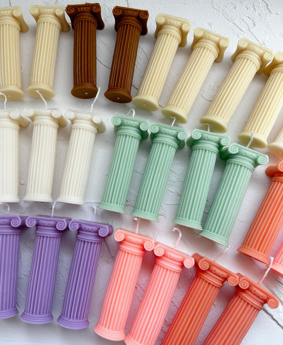 Mini Roman Candle, Roman Column Candle, Roman Candle, Aesthetic Candle ...