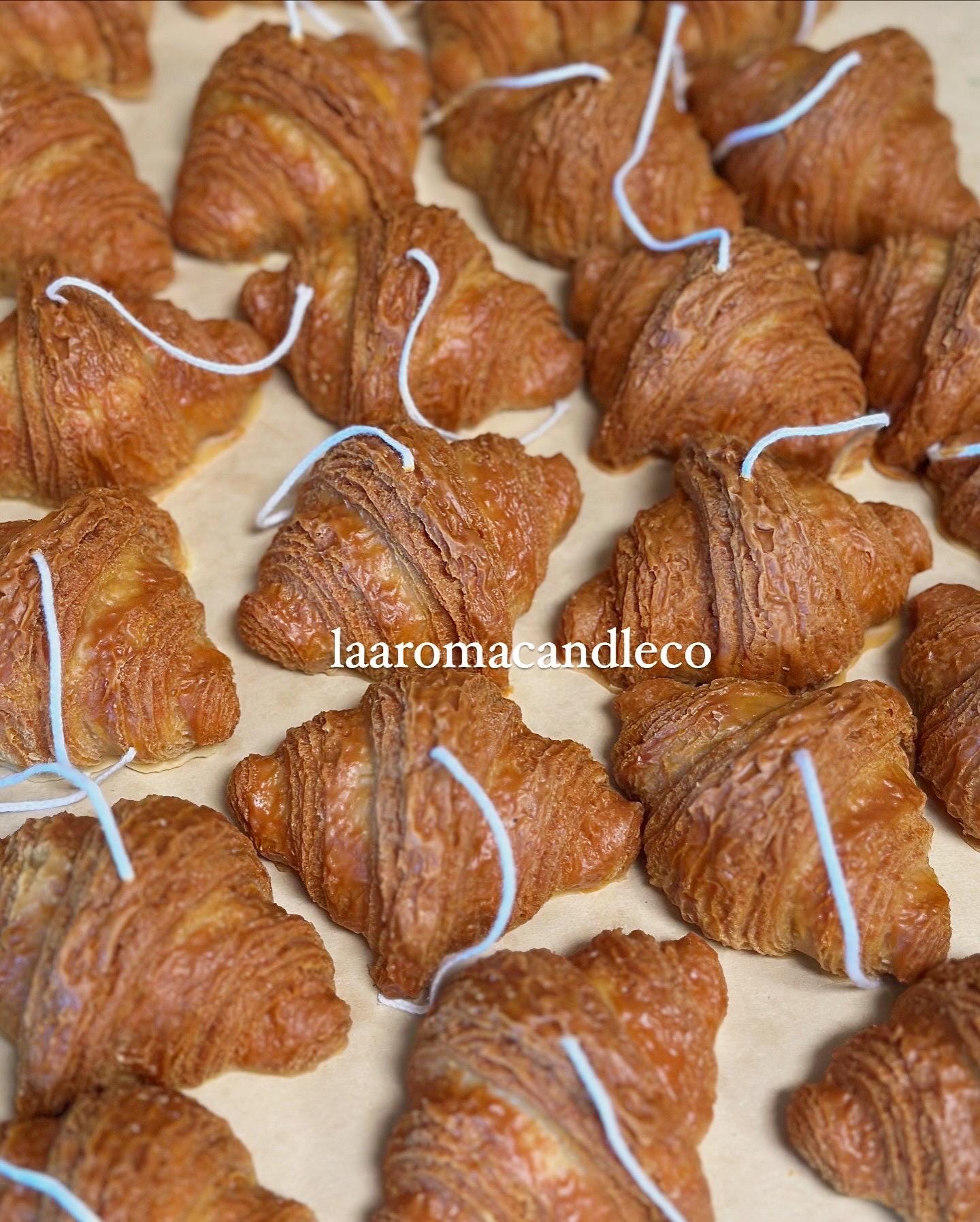 Croissant Candle: Unscented Soy Wax Food Candle - Etsy