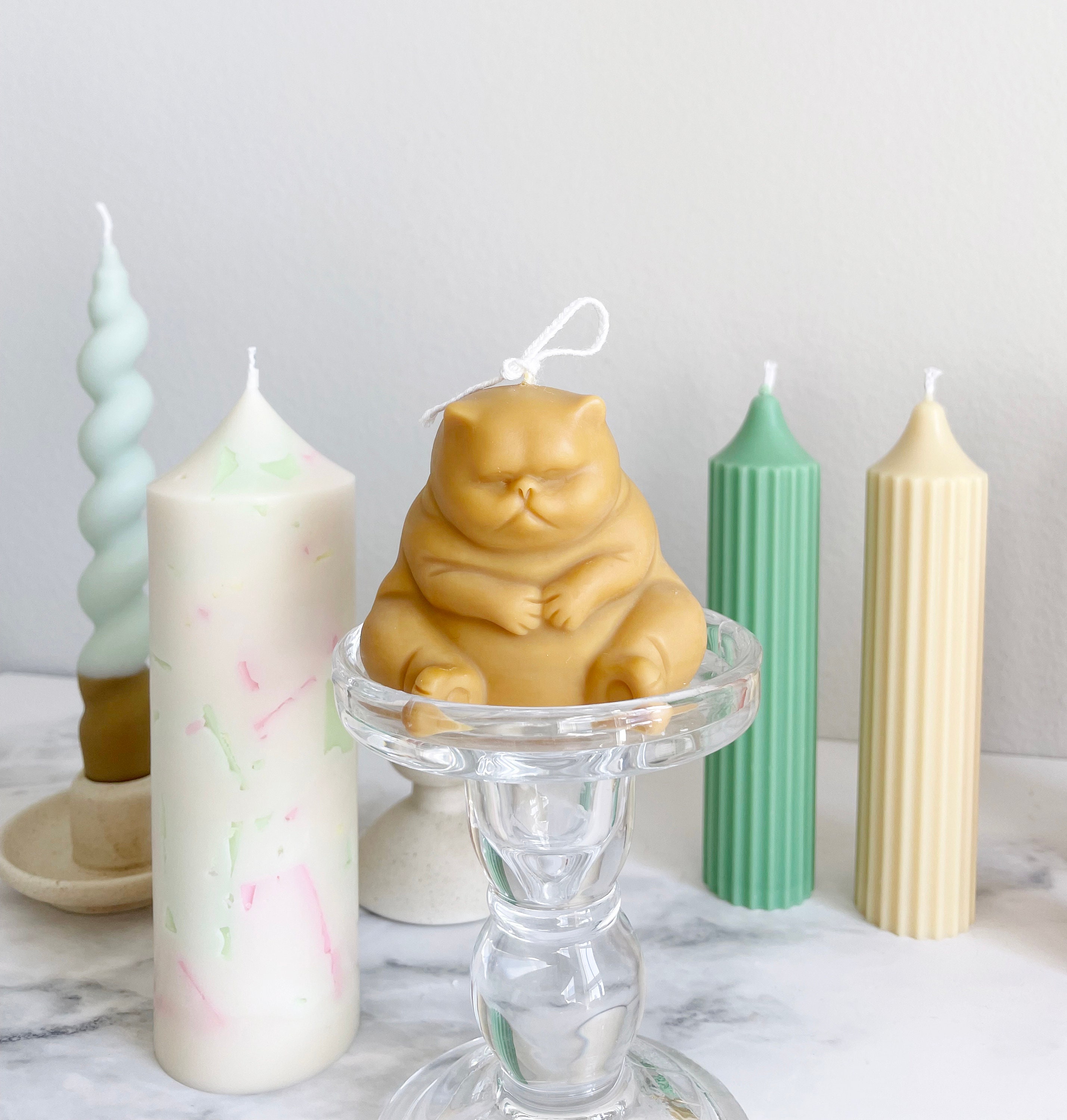 Cat Ornament Candle Home Decor Cute Cat Candle Perfect Gift - Etsy