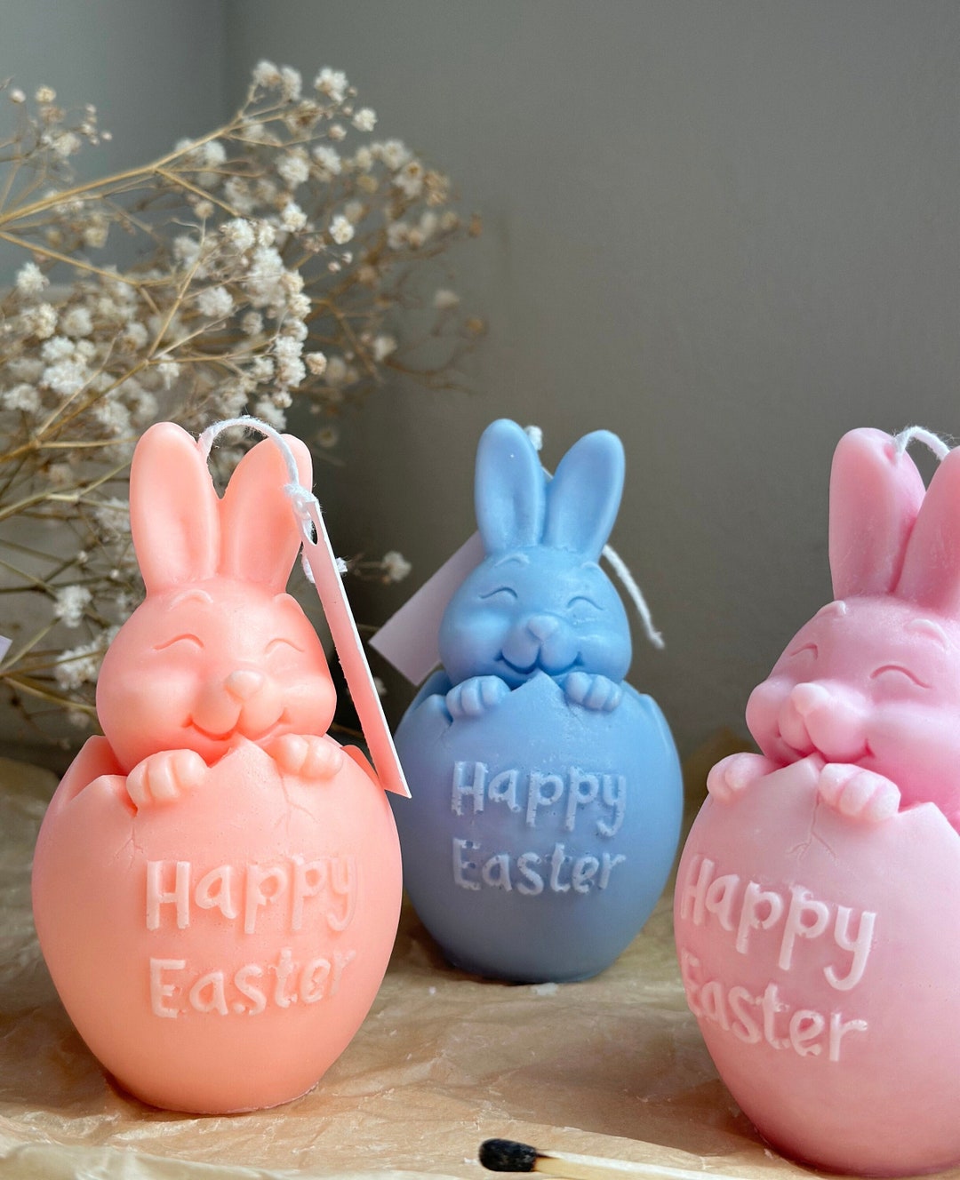 Easter Bunny Candle, Easter Favor Candle, Greek Easter Candle, Easter ...