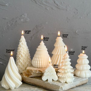 Fraser Fir Scented Christmas Tree Candles: Hand-poured Soy Wax - Etsy
