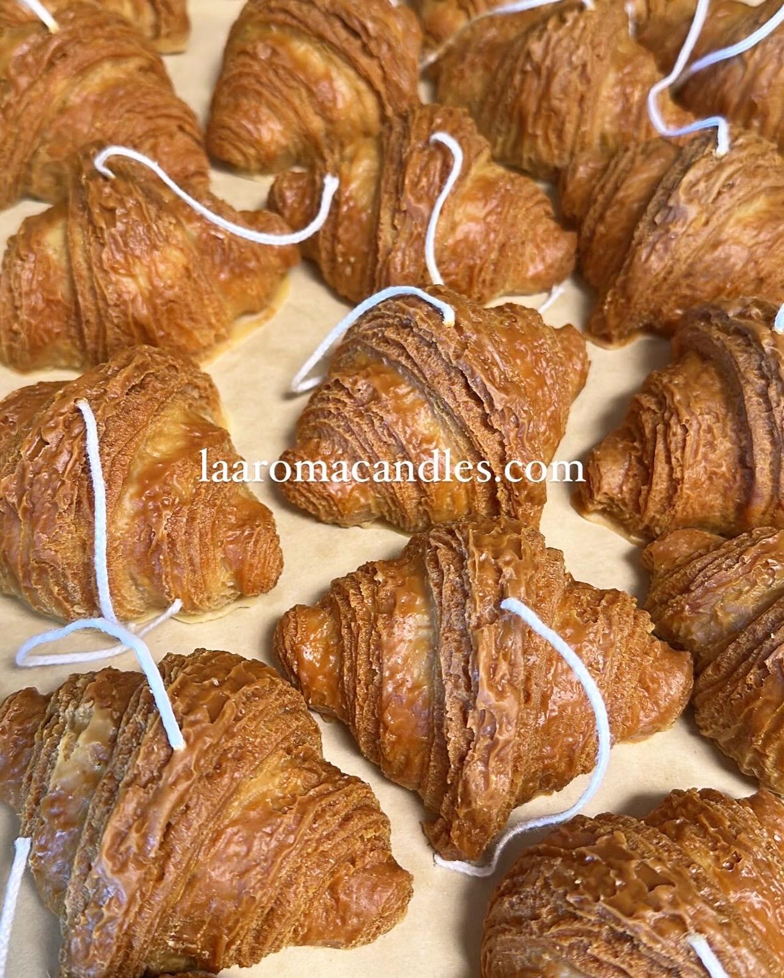 Croissant Candle: Unscented Soy Wax Food Candle - Etsy