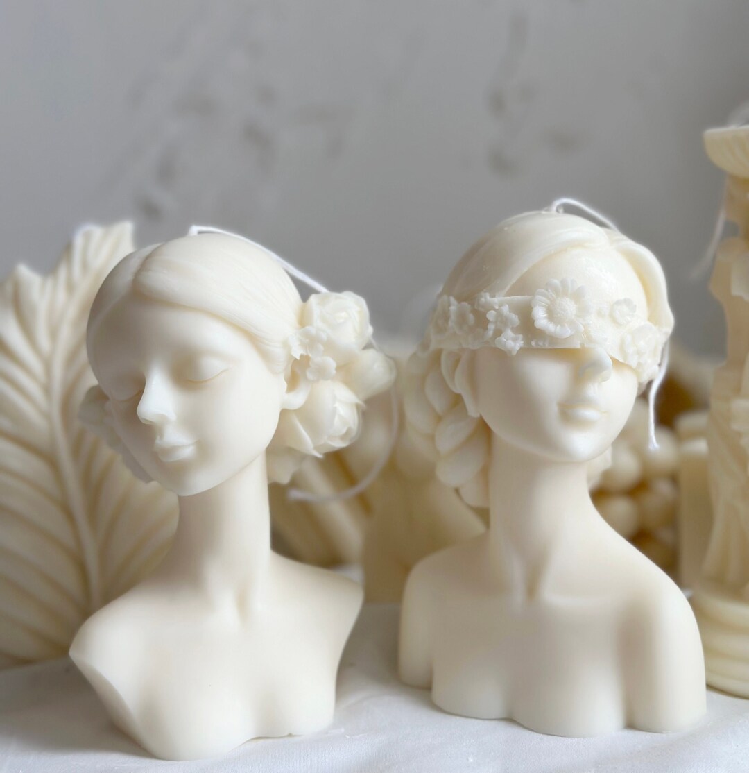 Large Flower Girl Candle Goddess Candle Female Body Candle - Etsy