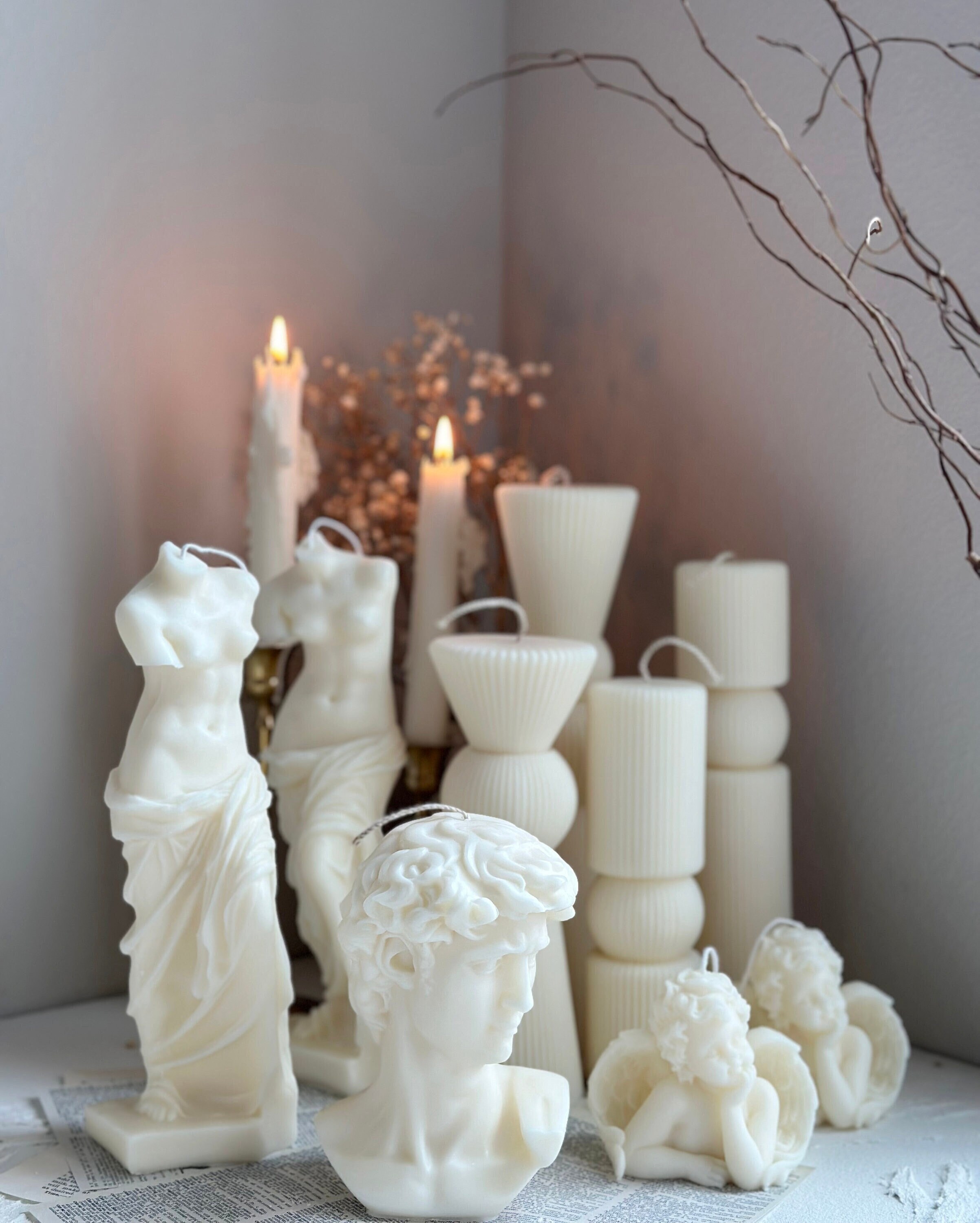 Large Venus Soy Candle: Handmade Goddess Statue Candle - Etsy