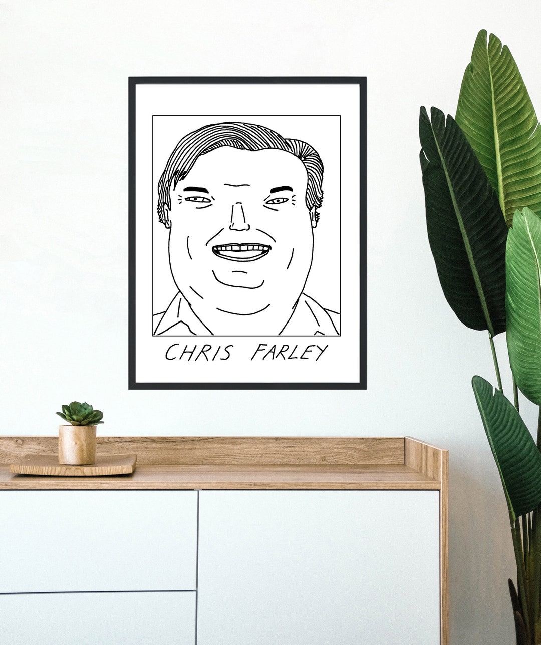 Badly Drawn Celebs Chris Farley Poster / Print BUY 2 GET 3RD FREE Free ...