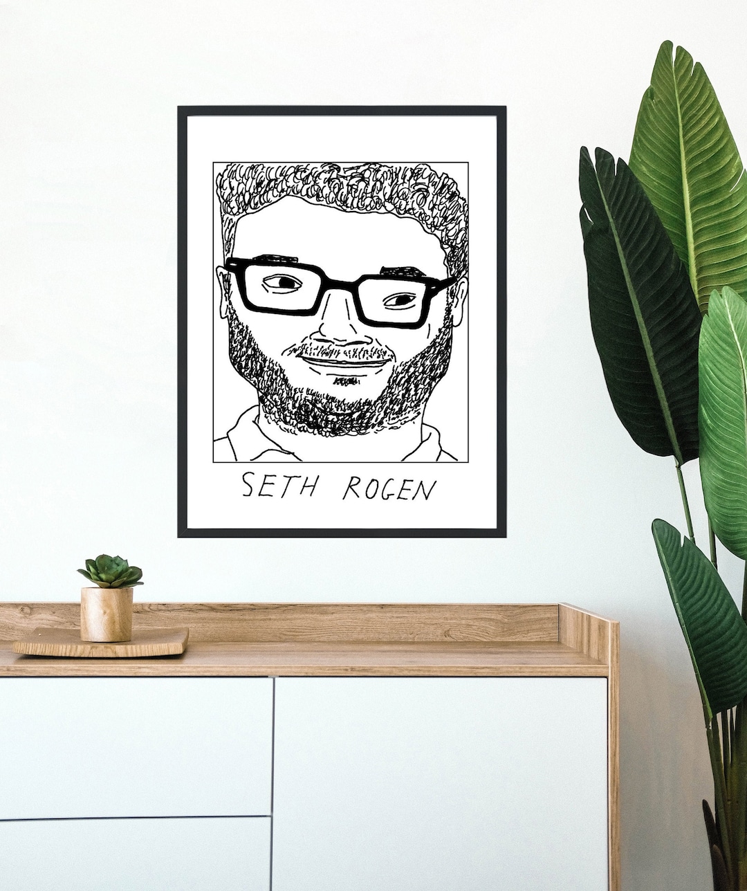 Badly Drawn Celebs Seth Rogen Poster / Print BUY 2 GET 3RD FREE Free ...