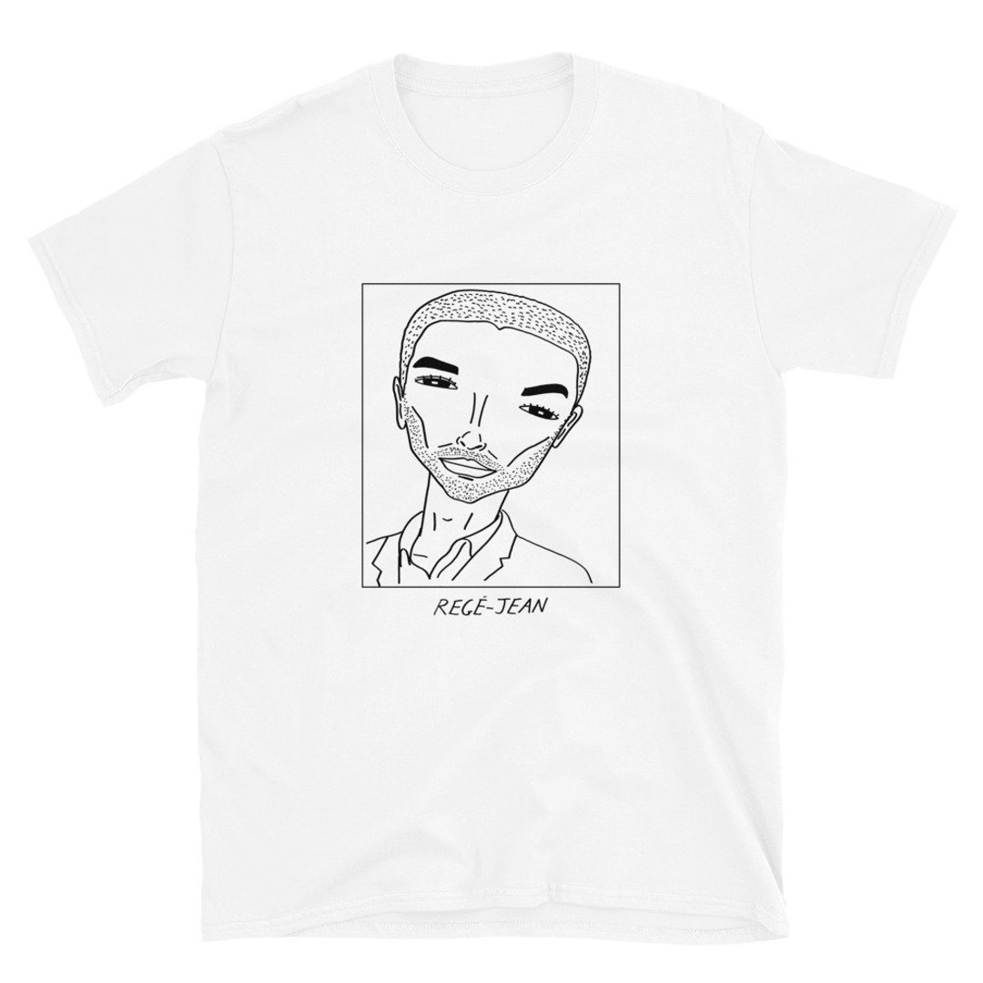 Badly Drawn Celebrities - Rege-jean Page - Unisex T-shirt - FREE ...
