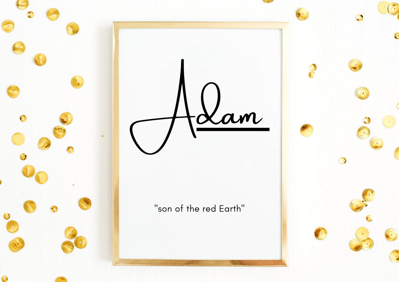 ADAM Wall decoration personalized with name Poster Wall Art | Etsy