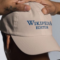 Wikipedia Editor Hat Funny Embroidered Baseball Cap Meme Hat Internet ...