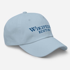 Wikipedia Editor Hat Funny Embroidered Baseball Cap Meme Hat Internet ...