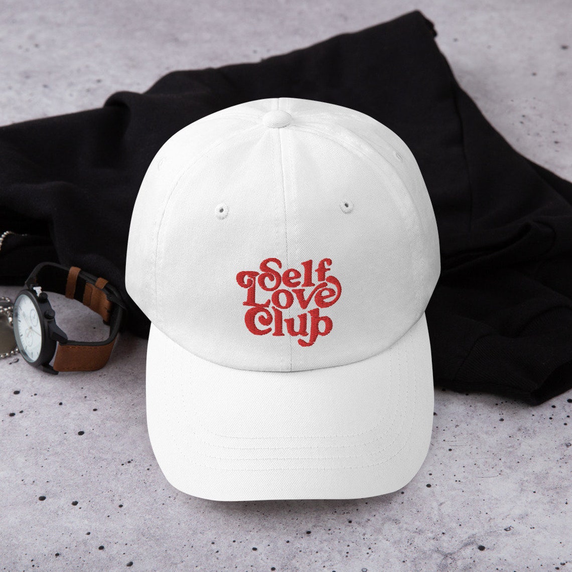 Self Love Club Hat Trendy Embroidered Baseball Cap Mental Health Self ...
