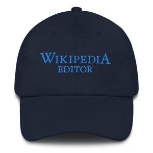 Wikipedia Editor Hat Funny Embroidered Baseball Cap Meme Hat Internet ...