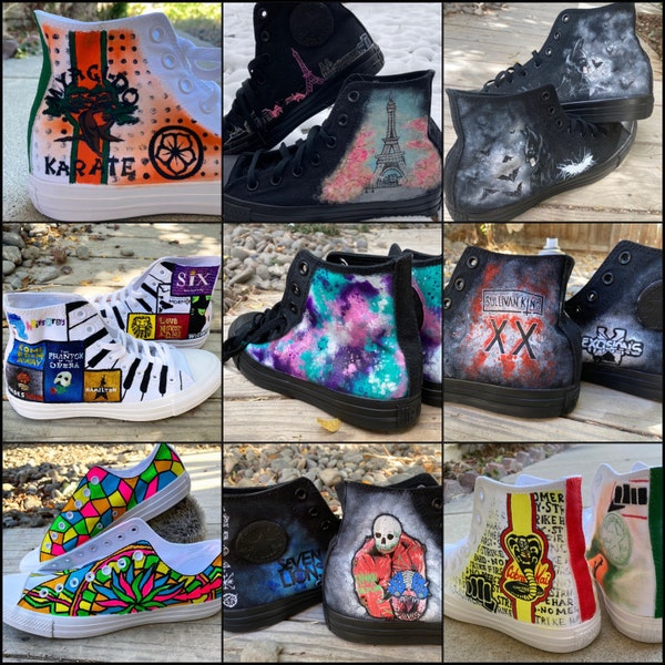 Custom Converse - Etsy