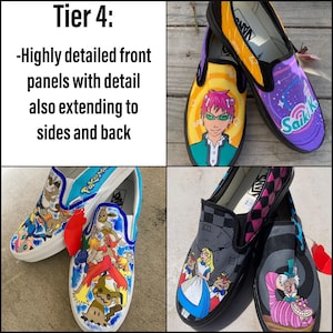 Custom Painted Vans // Completely Customizable Handpainted Shoes / Slip ...