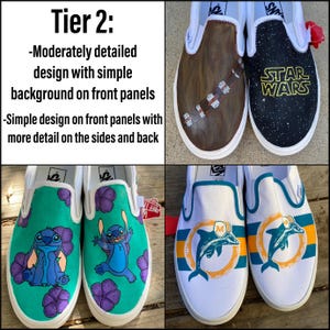 Custom Painted Vans // Completely Customizable Handpainted Shoes / Slip ...