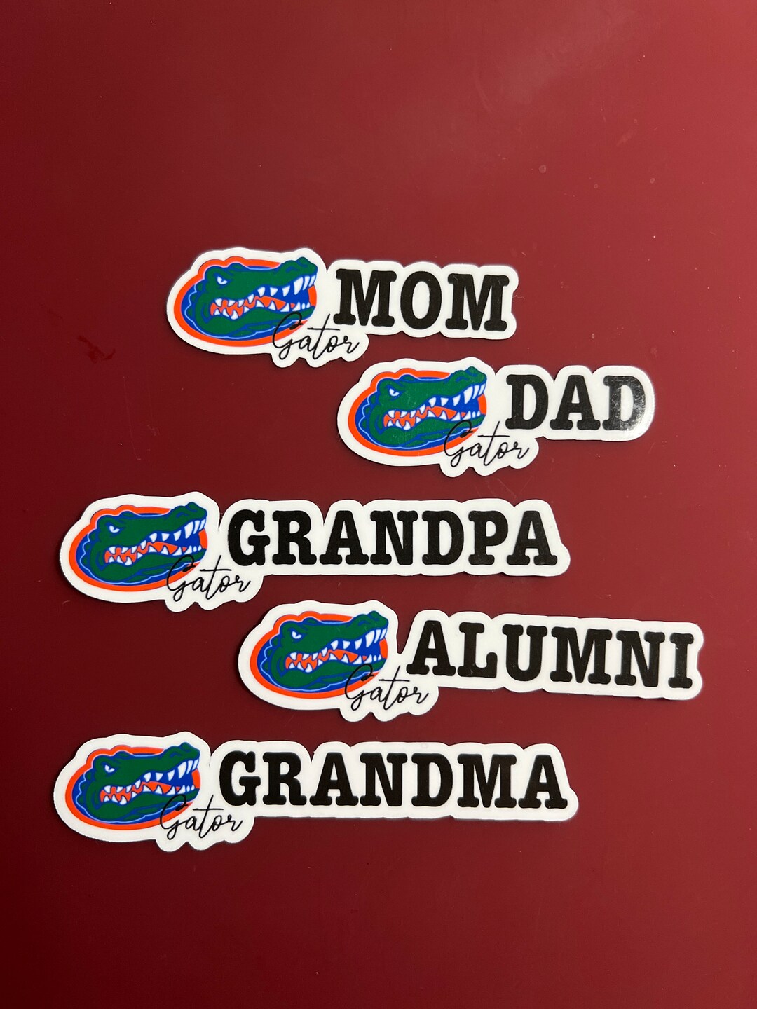 College Stickers, Family Stickers, Gators, Decals - Etsy