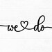 We Do SVG Cut File for Cricut and Silhouette With Heart Detail | Etsy