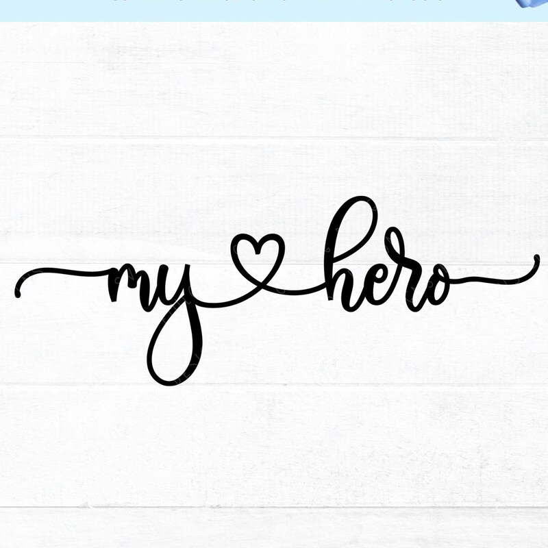 Heart Hero Svg - Etsy