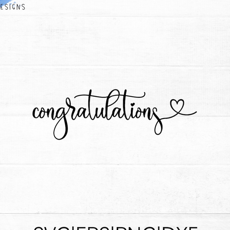 Congratulations Svg - Etsy