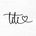 Titi SVG Cut File for Cricut and Silhouette With Heart Detail, PNG, EPS ...