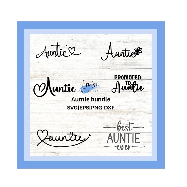 Auntie Svg - Etsy