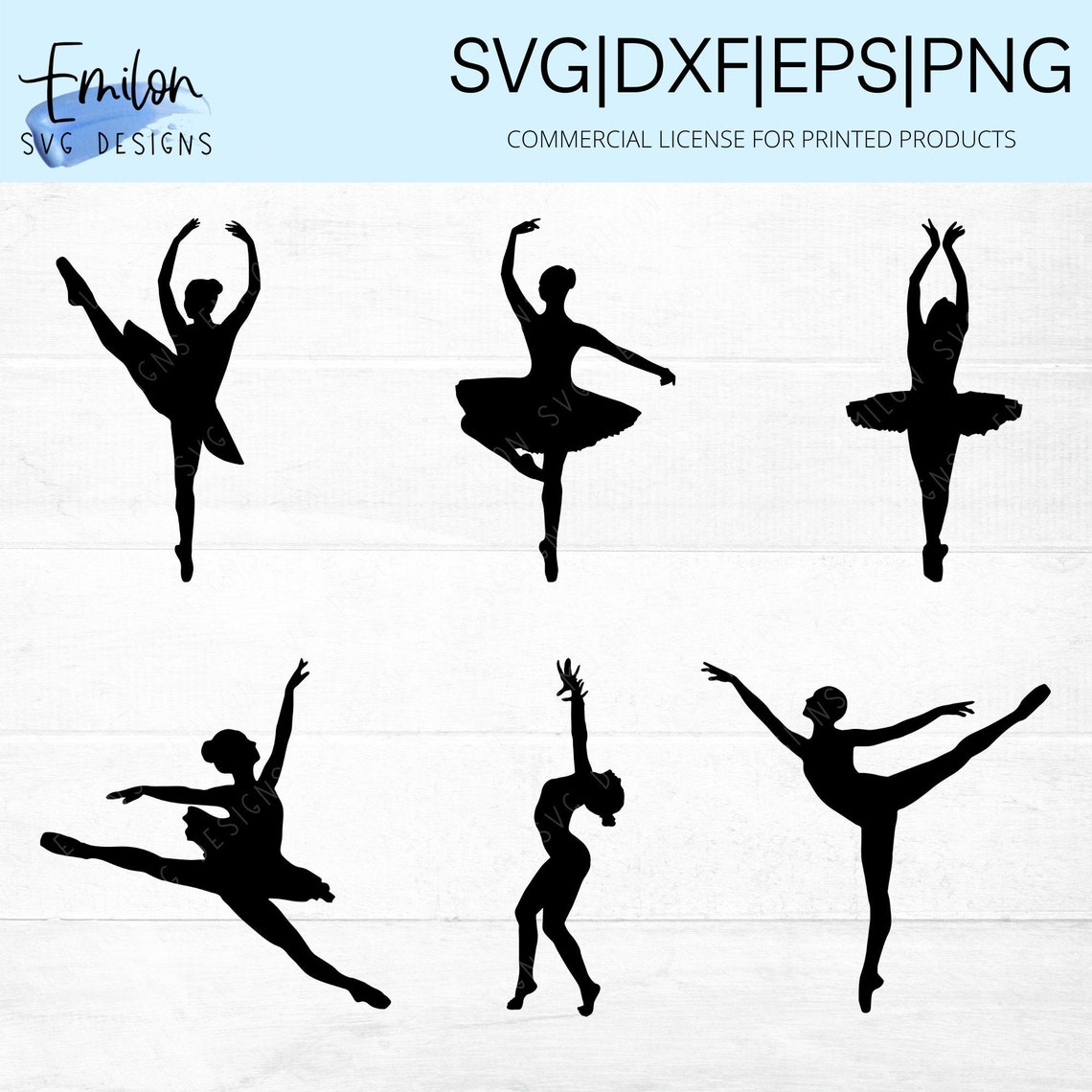 Ballet SVG Dance Bundle Cut Files for Cricut and Silhouette | Etsy