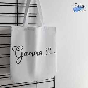 Gamma SVG Cut File for Cricut and Silhouette With Heart Detail, PNG ...