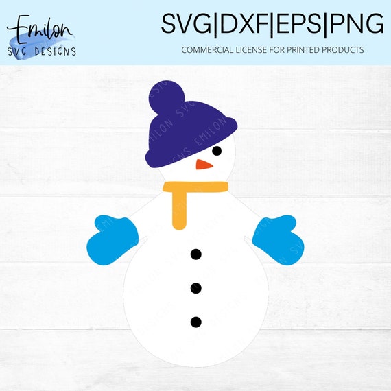 Snowman SVG Cut File for Cricut and Silhouette Multi-layered - Etsy