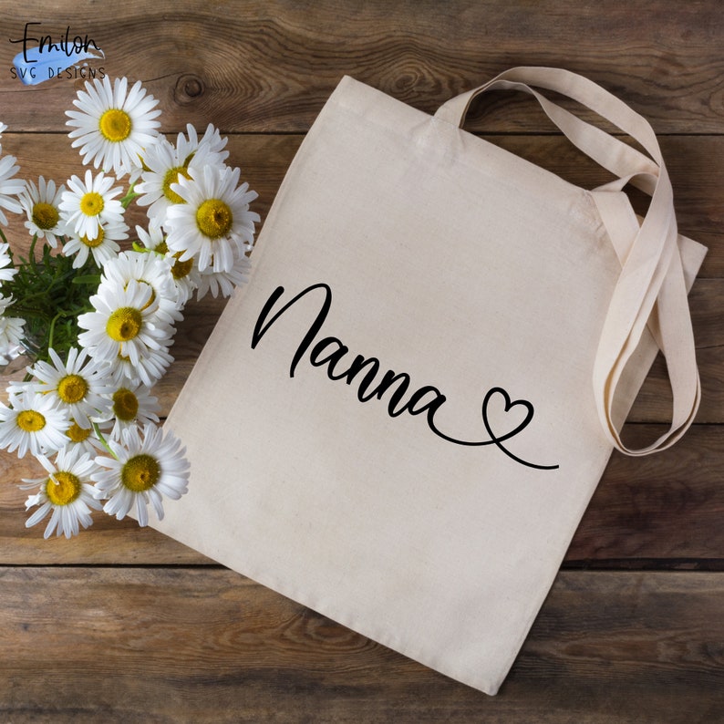 Nanna SVG Cut File for Cricut and Silhouette With Heart - Etsy