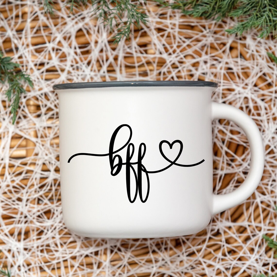 BFF SVG Cut File for Cricut and Silhouette With Heart Detail - Etsy