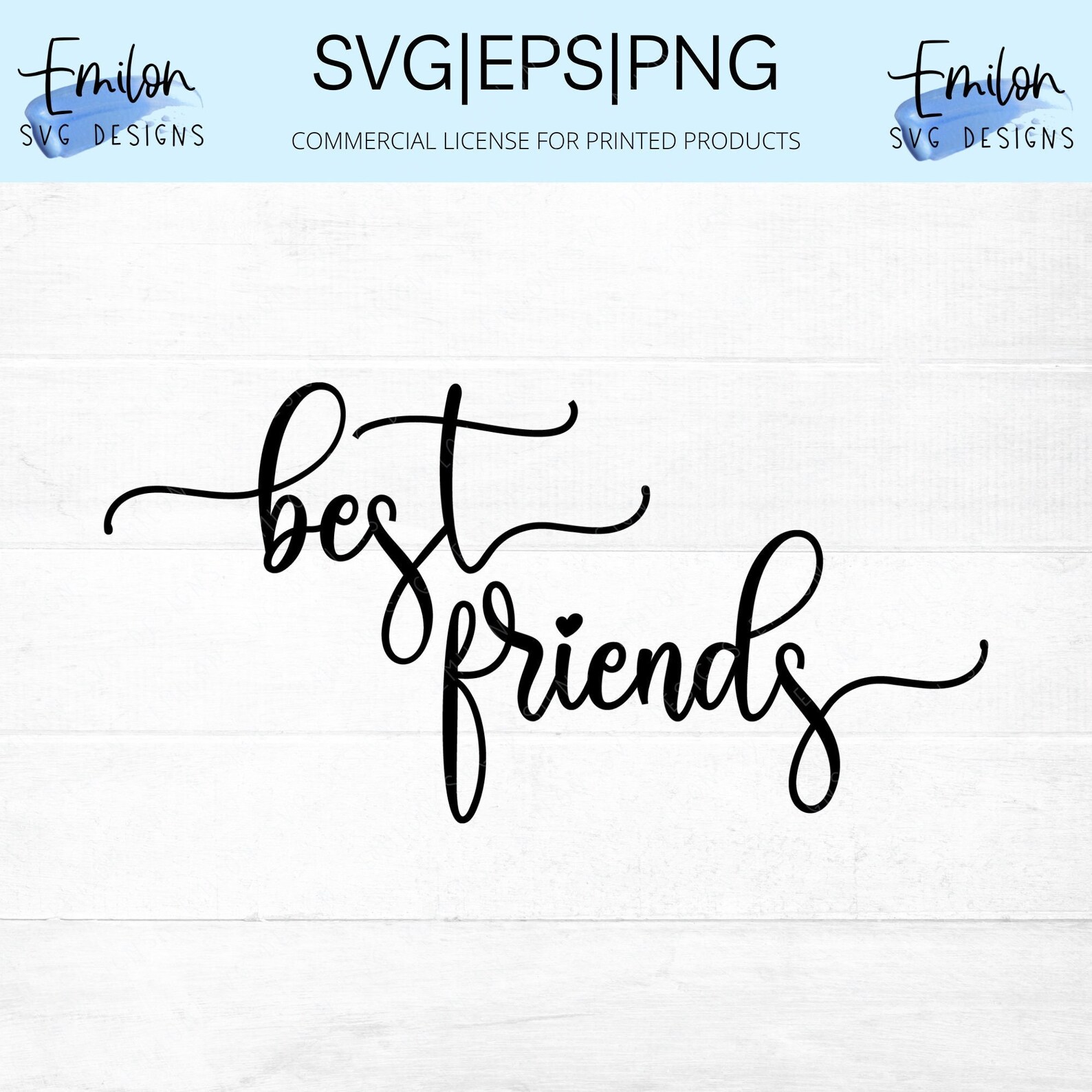 Best Friends SVG Cut File for Cricut and Silhouette PNG EPS - Etsy UK
