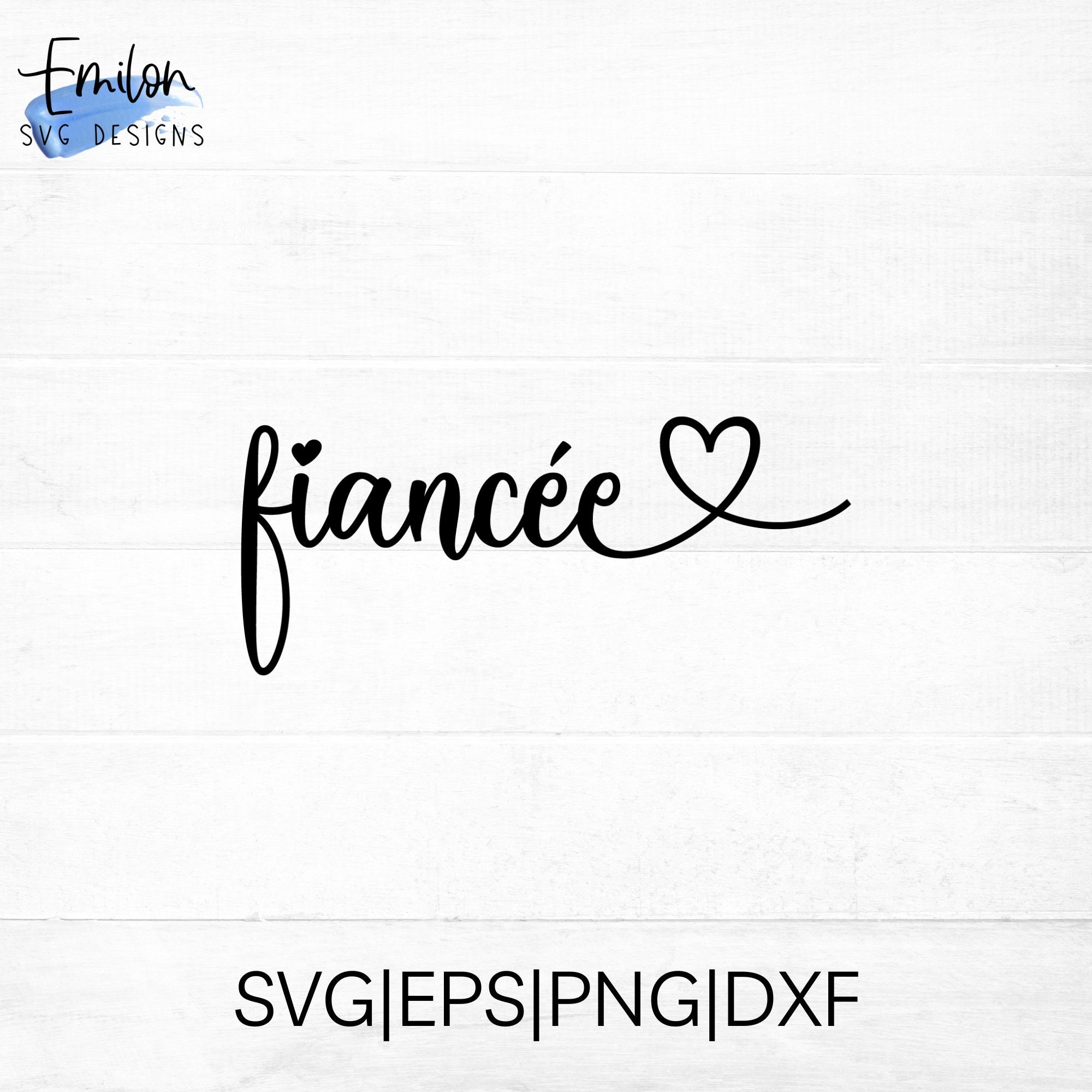Fiancée SVG Cut File for Cricut and Silhouette | Engagement SVG ...