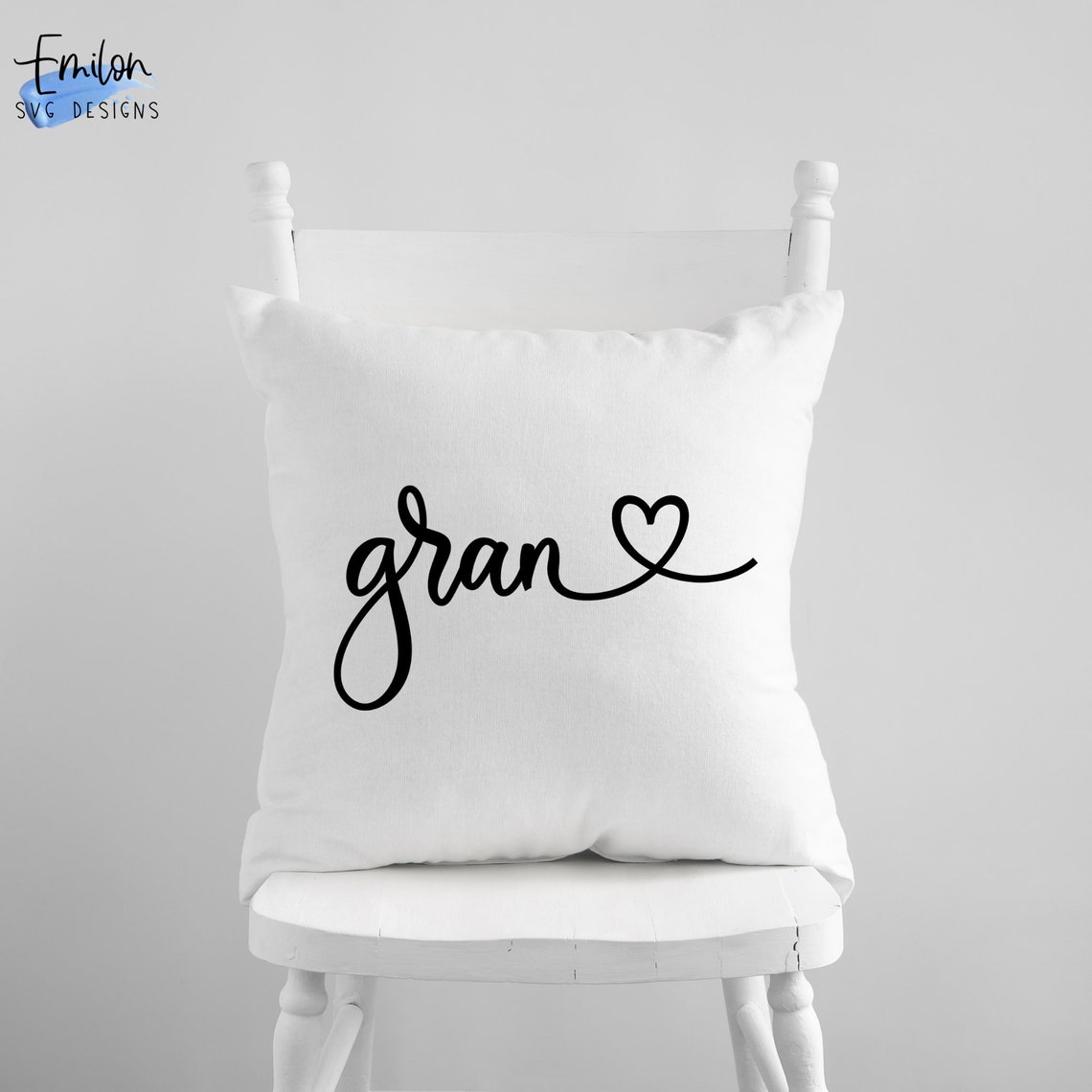 Gran SVG Cut File for Cricut and Silhouette With Heart Detail - Etsy