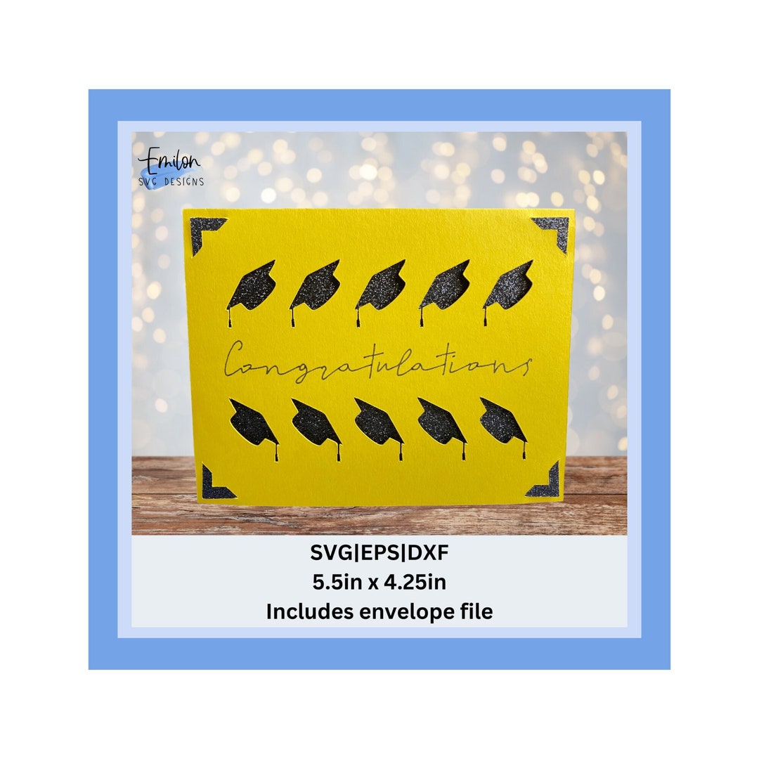 Congratulations Insert Card SVG for Graduation | Joy Compatible Insert ...