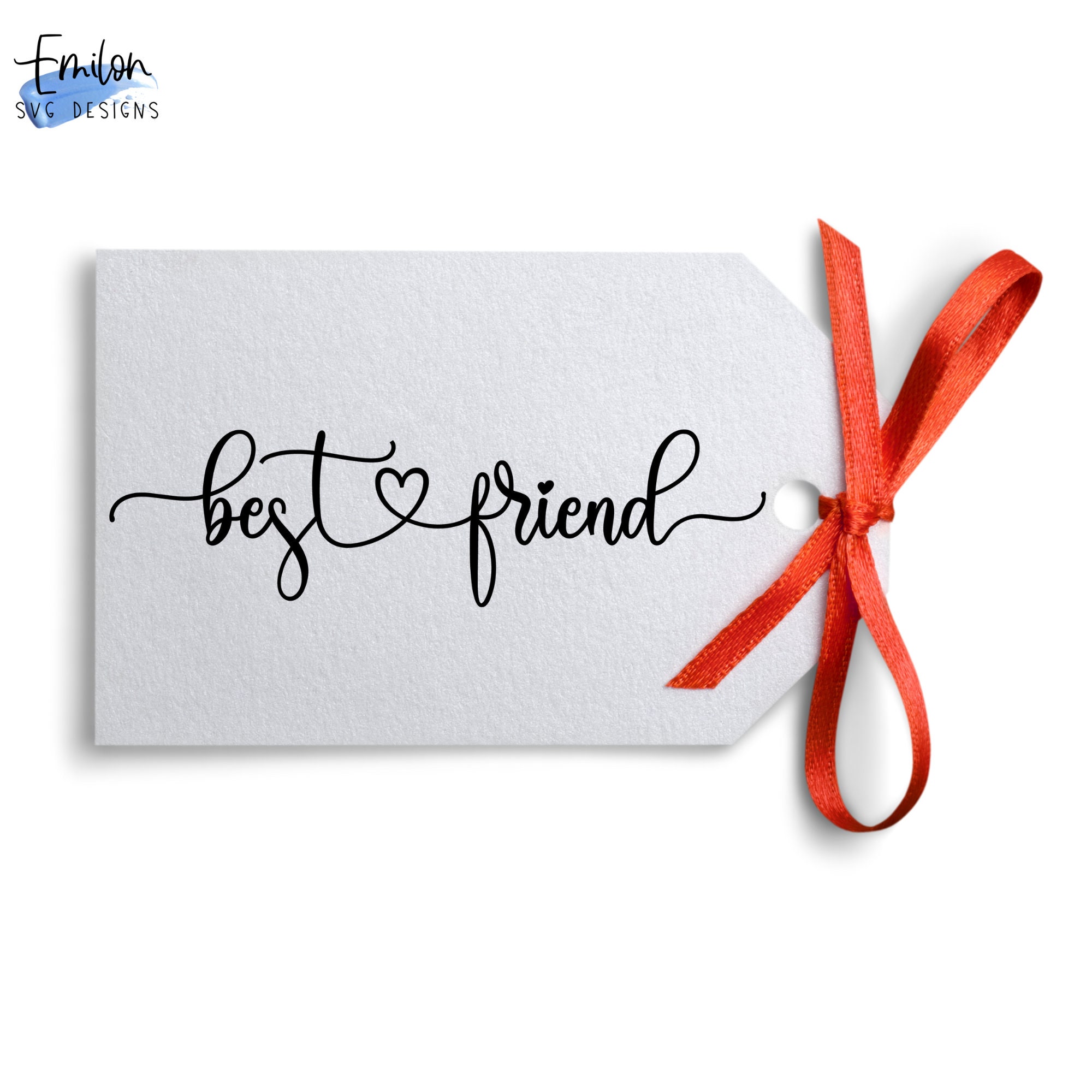 Best Friend SVG Cut File for Cricut and Silhouette With Heart | Etsy