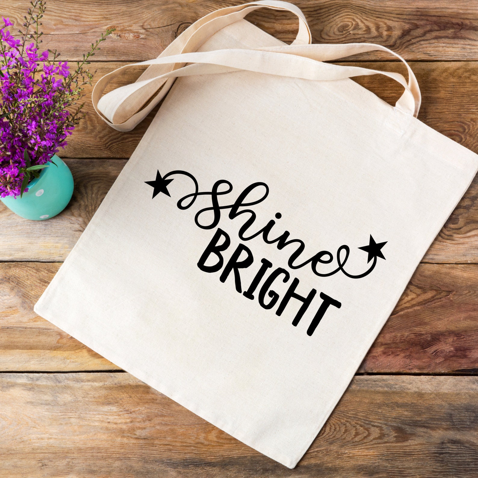 Shine Bright SVG Cut File for Cricut and Silhouette With Stars - Etsy