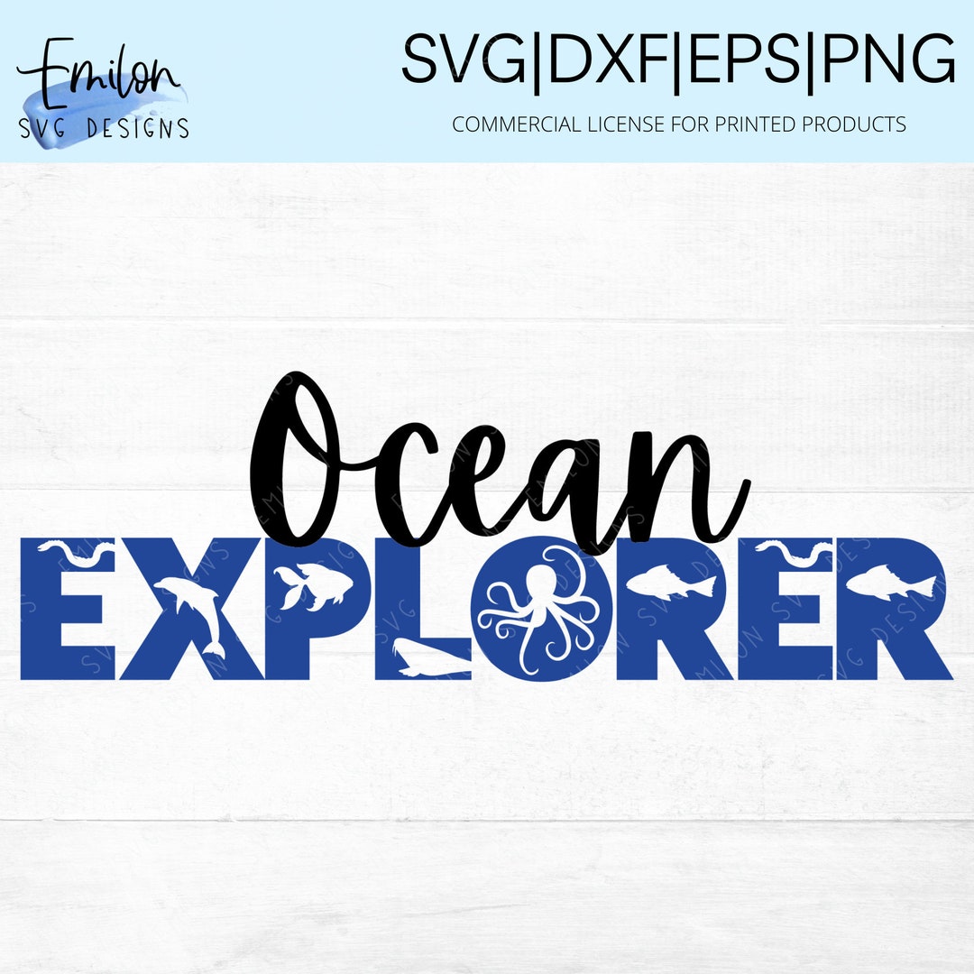 Ocean Explorer SVG File for Cricut and Silhouette Beach SVG - Etsy