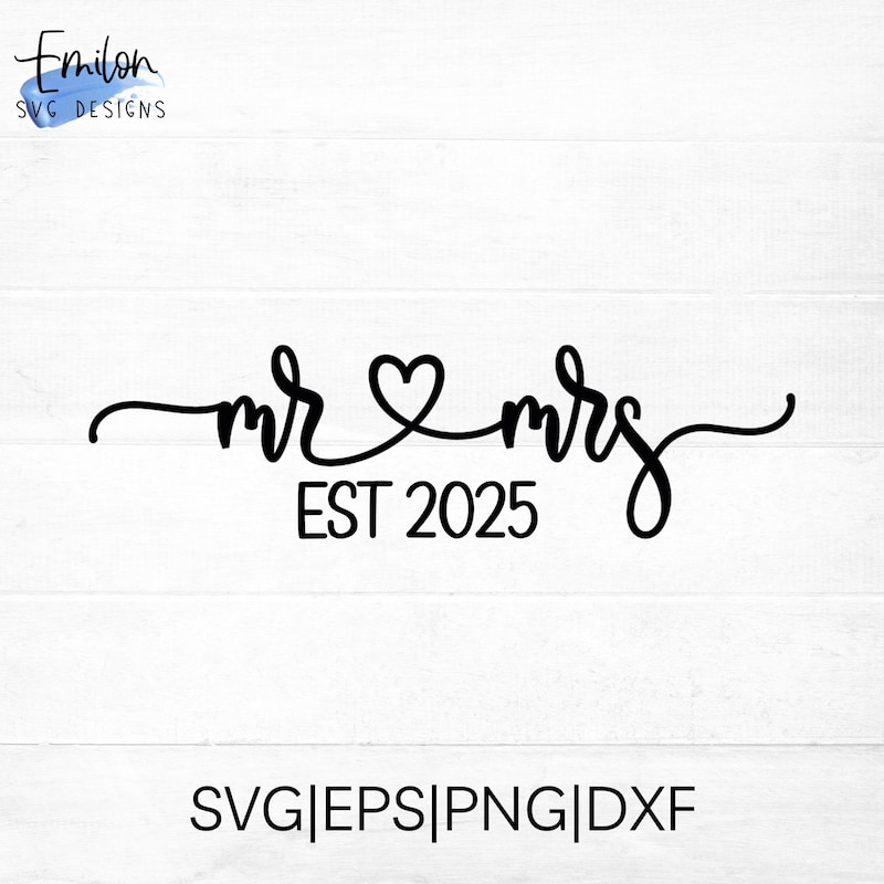 Mr and Mrs Cut File - Etsy