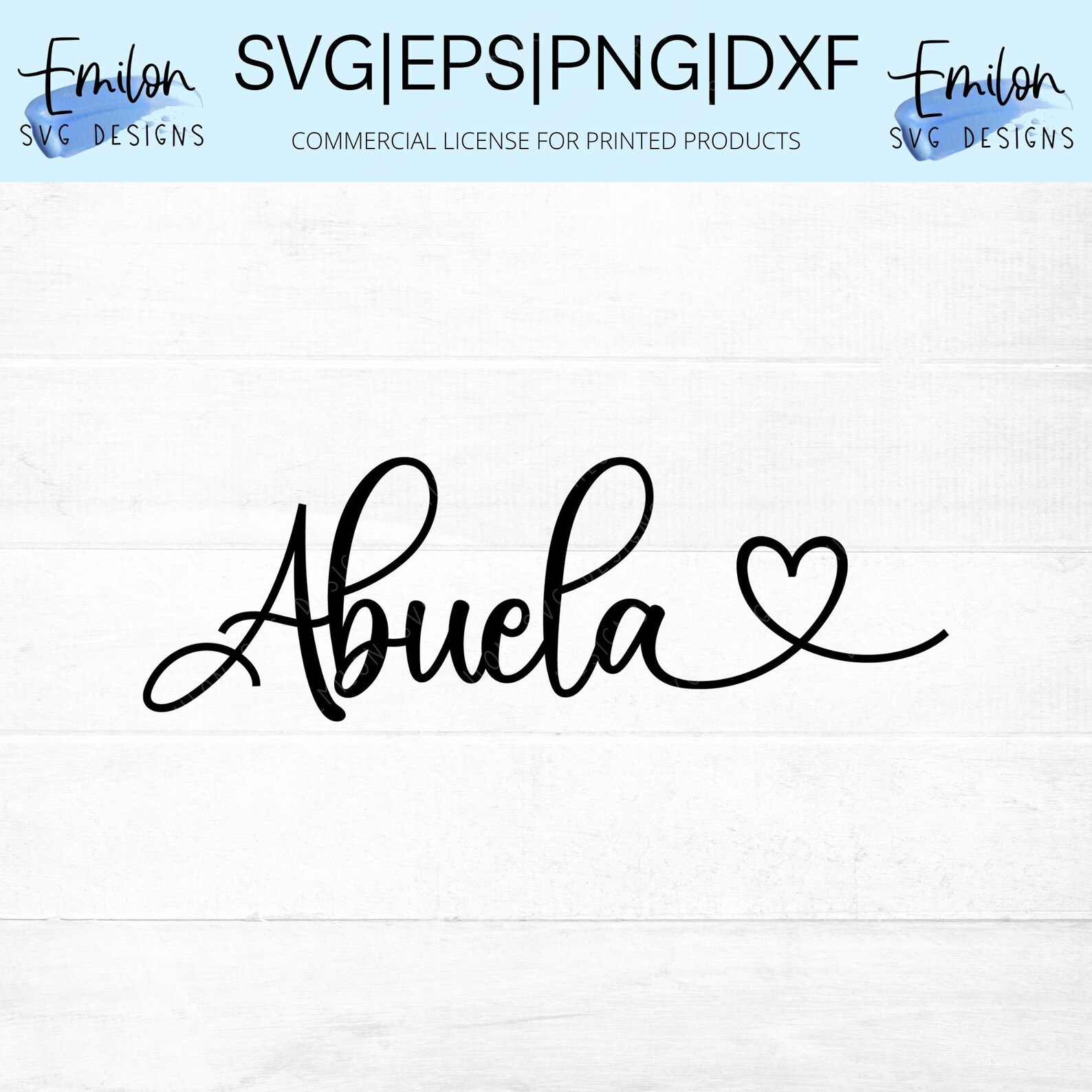 Abuela SVG Cut File for Cricut and Silhouette With Heart - Etsy UK