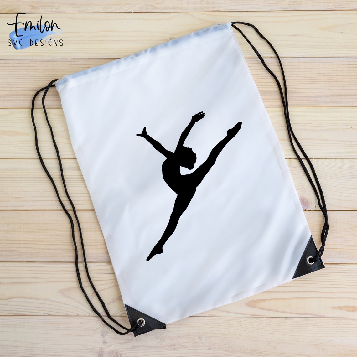 Gymnastics Leap SVG for Cricut and Silhouette | Rhythmic Gymnastics ...