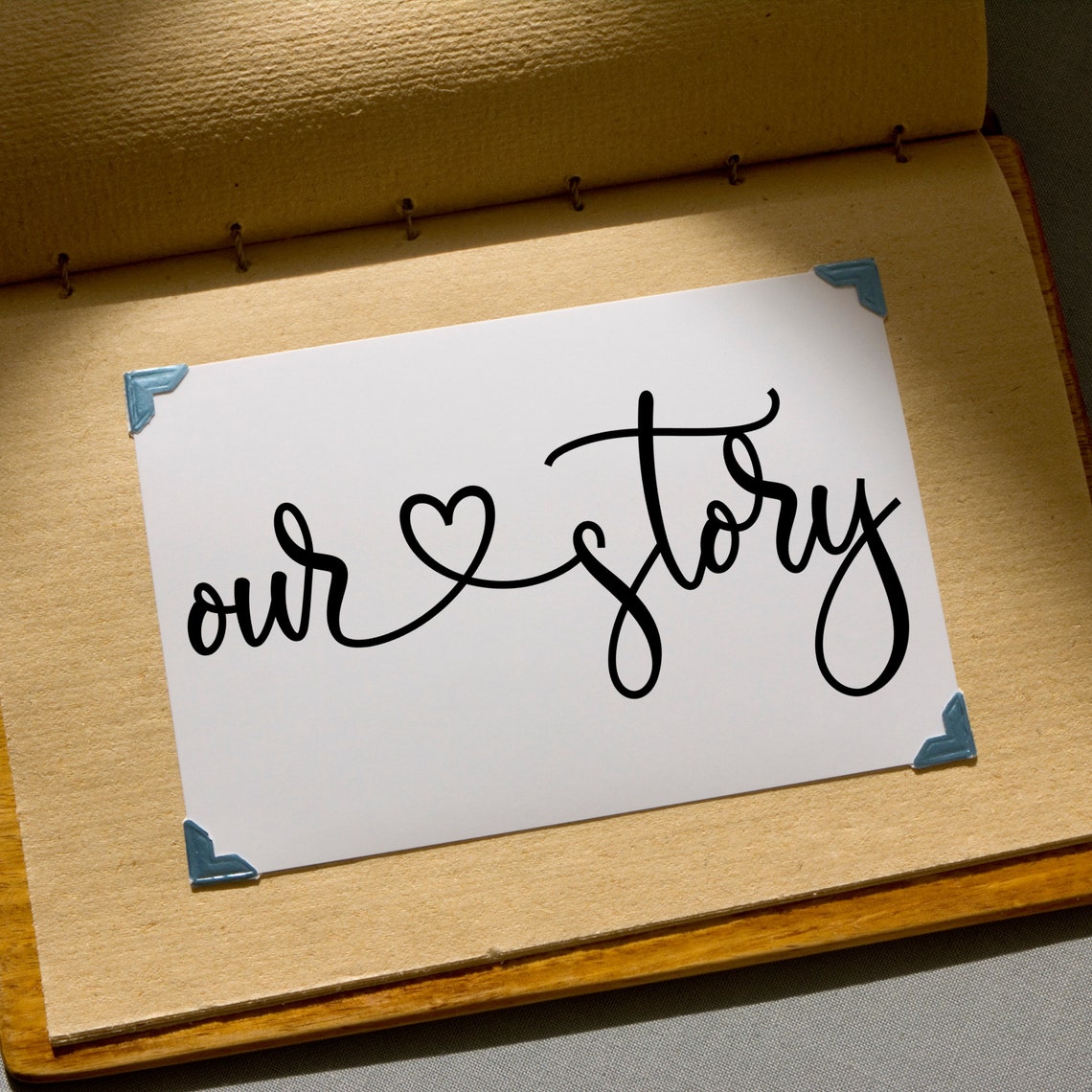 Our Story SVG Cut File for Cricut and Silhouette With Heart Detail, Png ...