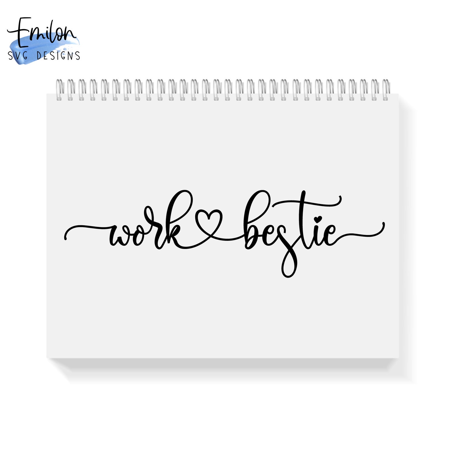 Work Bestie SVG Cut File for Cricut and Silhouette With Heart - Etsy